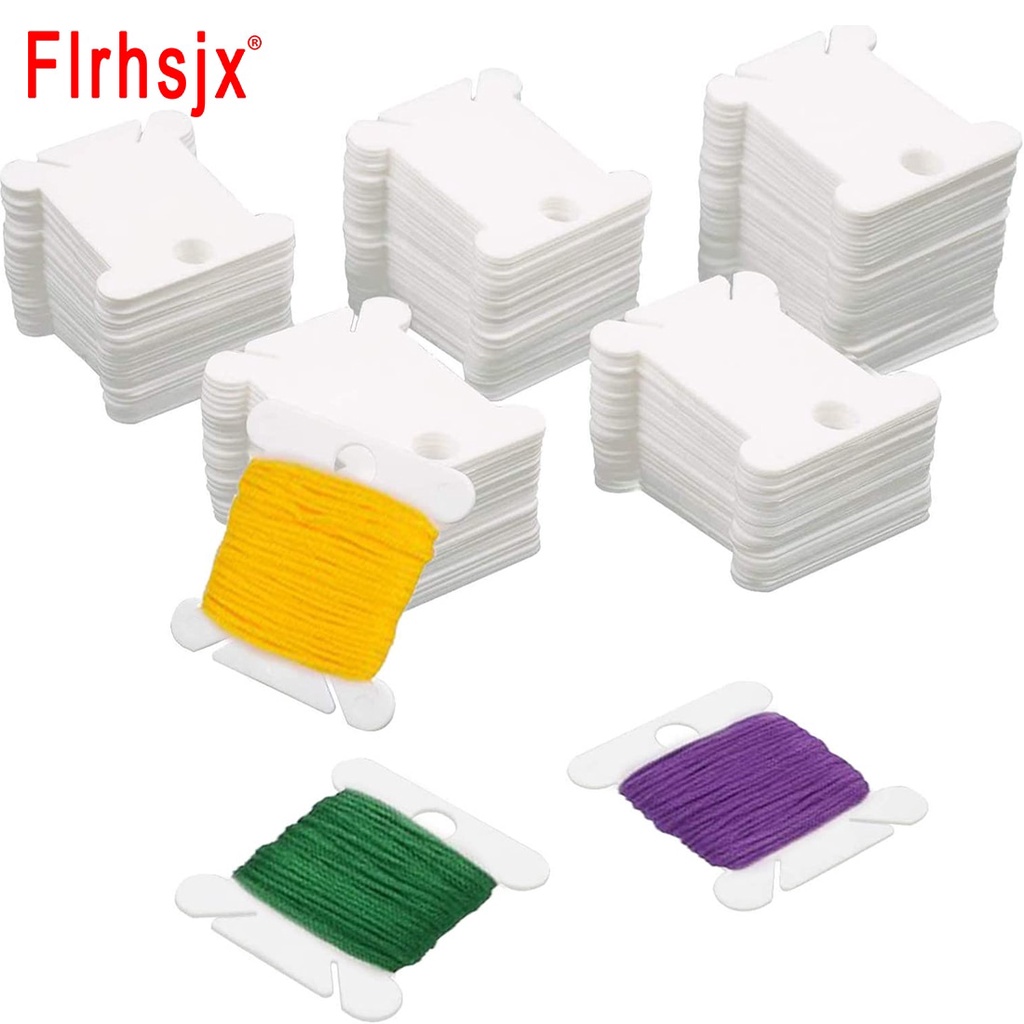 120 pieces of plastic dental floss spool sewing thread storage rack ...