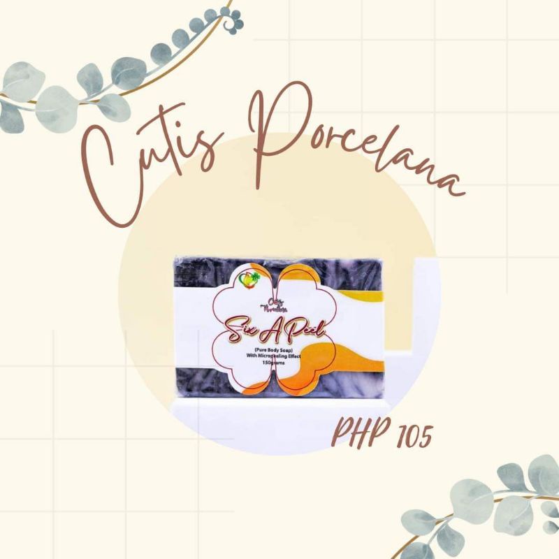 SIX A PEEL by Cutis Porcelana 150G MICRO PEELING SOAP (WHITENING ...