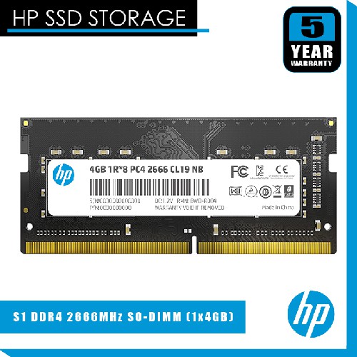 HP NoteBook RAM S1 DDR4 2666MHz SO-DIMM | Shopee Philippines