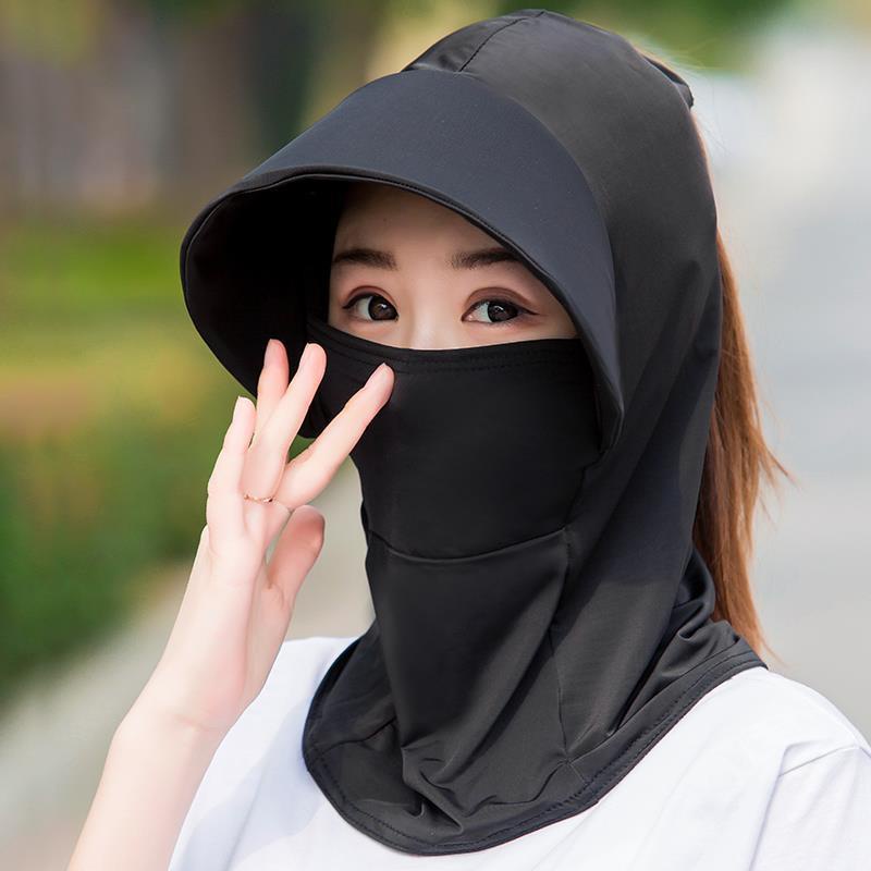Ready Stock Ice Silk Sunscreen Sunshade Hat Lightweight Breathable Ice ...