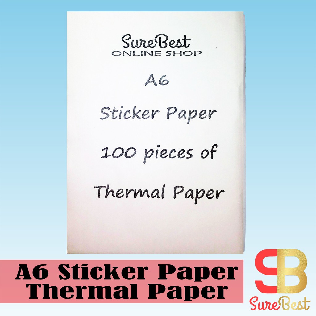 [SUREBEST] A6 Sticker Paper Thermal Paper AWB (Air Way Bill) 100 pieces ...