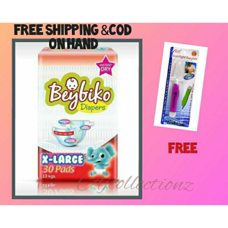 Beybiko Diaper XL-Tape 30pcs | Shopee Philippines