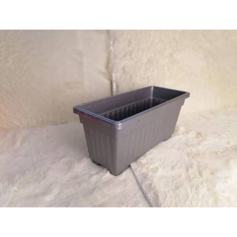 Colored Rectangle Plastic Flower Pots Plants Planters | Shopee Philippines