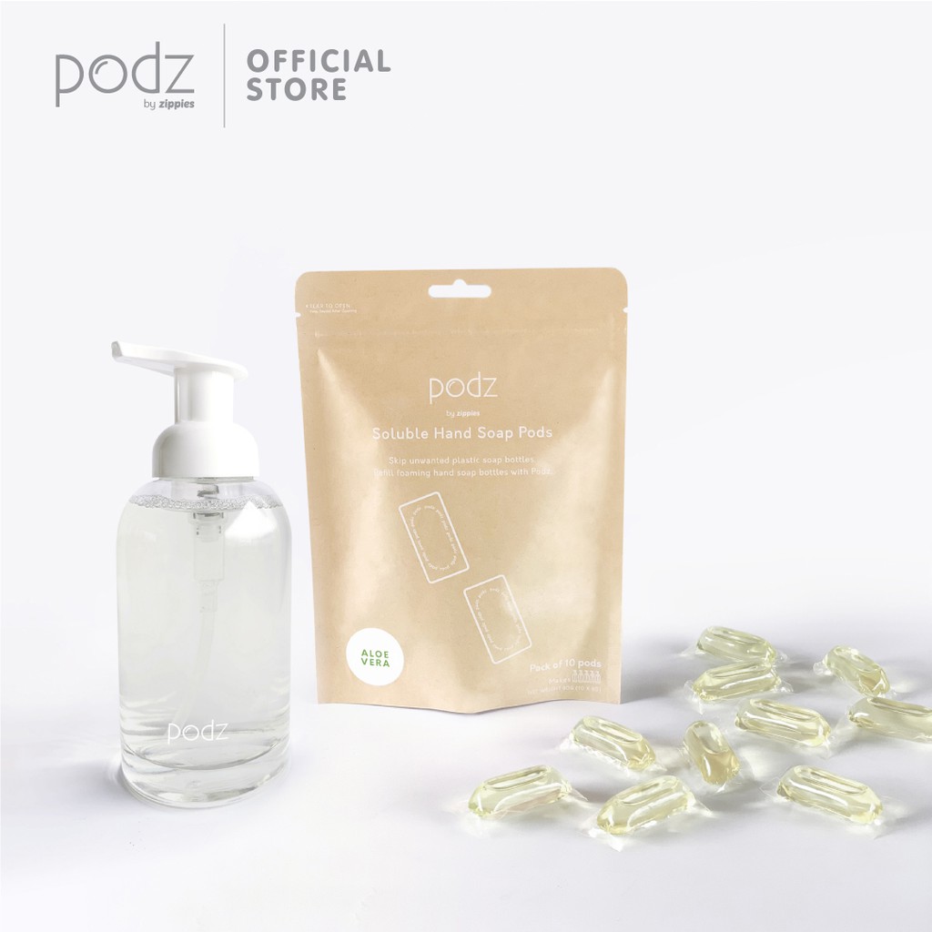 Podz Hand Soap Pods Starter Kit Bundle (10 Podz + Forever Bottle ...