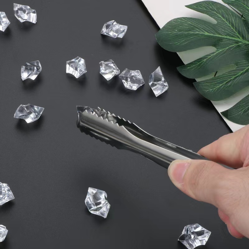 1/3PCS Stainless Steel 5 inch Ice Tong Lightweight Kitchen Serving ...