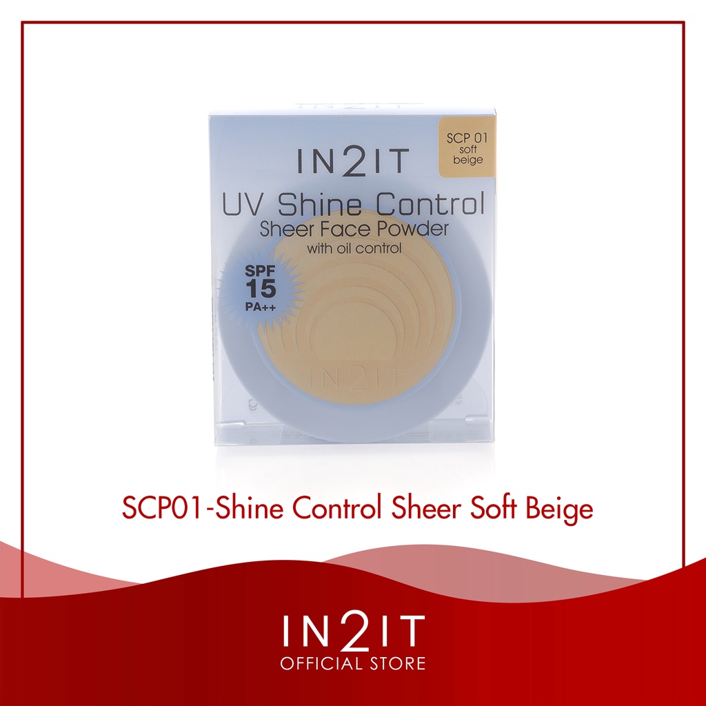 IN2IT UV Shine Control Sheer Face Powder Make-up SPF15 PA++ w/ Compact ...