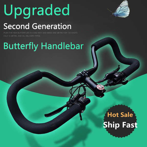 [Second Generation] Mountain Bike Butterfly Handle 31.8mm Handlebar ...