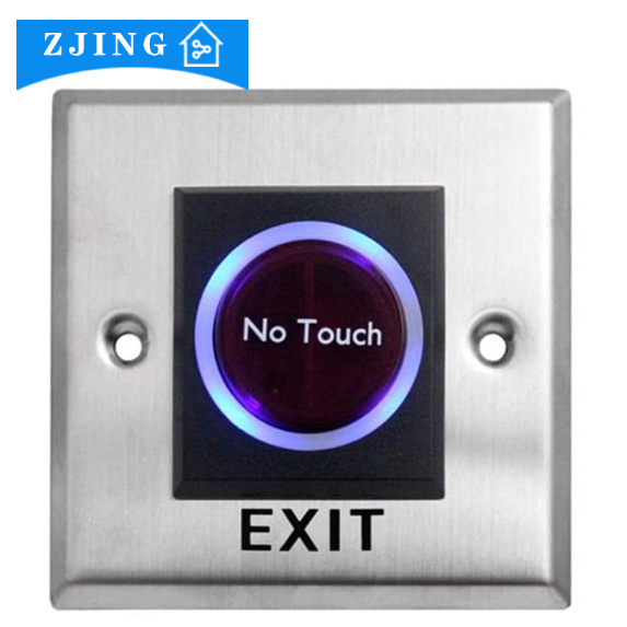 Stainless Steel No Touch Request to Exit Button with LED Light, NC, COM and NO Outputs | Shopee ...