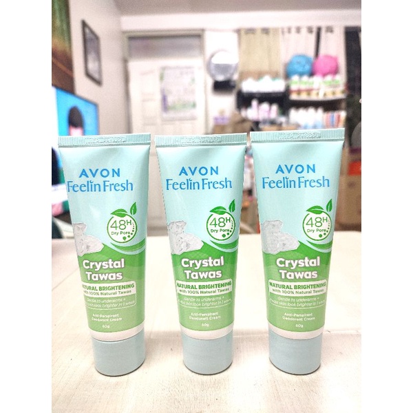 Avon Feelin Fresh Crystal Tawas Deodorant Cream 55g | Shopee Philippines