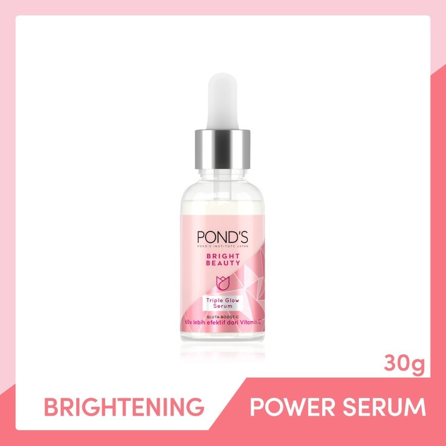 Ponds Bright Beauty Triple Glow Serum 30g With Hyaluronic Acid ...