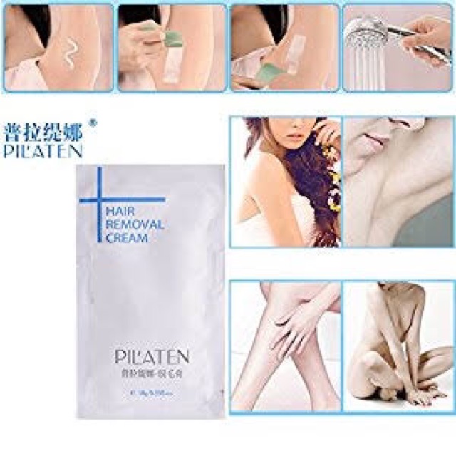 10g PILATEN Painless Depilatory Armpit Legs Hair Removal Cream Shopee Philippines