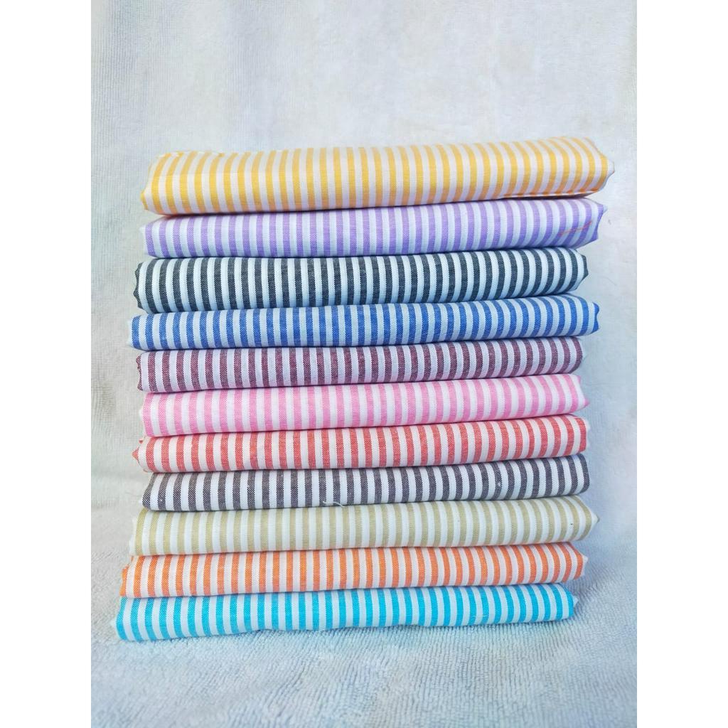 KATUN 4mm striped cotton fabric with 4 millimeter striped Motif ...