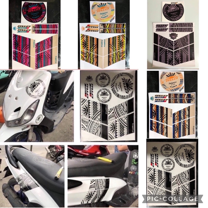 MIO SPORTY/SOULTY SET #findurtrip DECALS PRINTED LAMINATED | Shopee ...