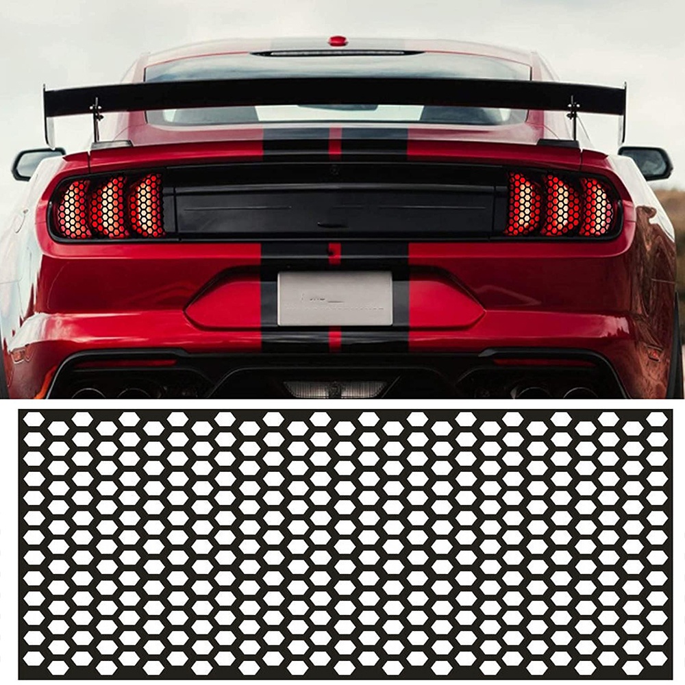 Personalized Car Rear Tail Light Honeycomb Stickers Can Be Cut ...