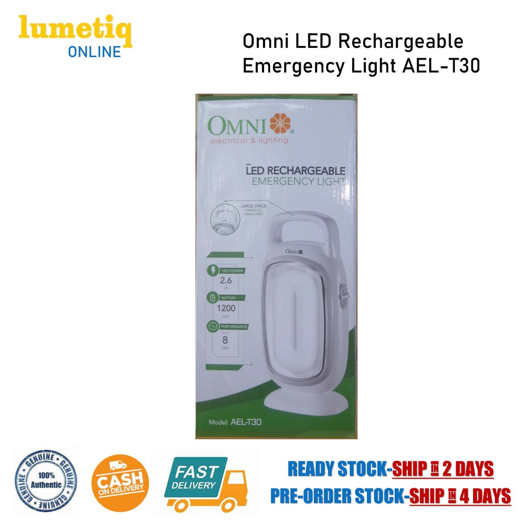 OMNI LED Rechargeable Emergency Light | Shopee Philippines