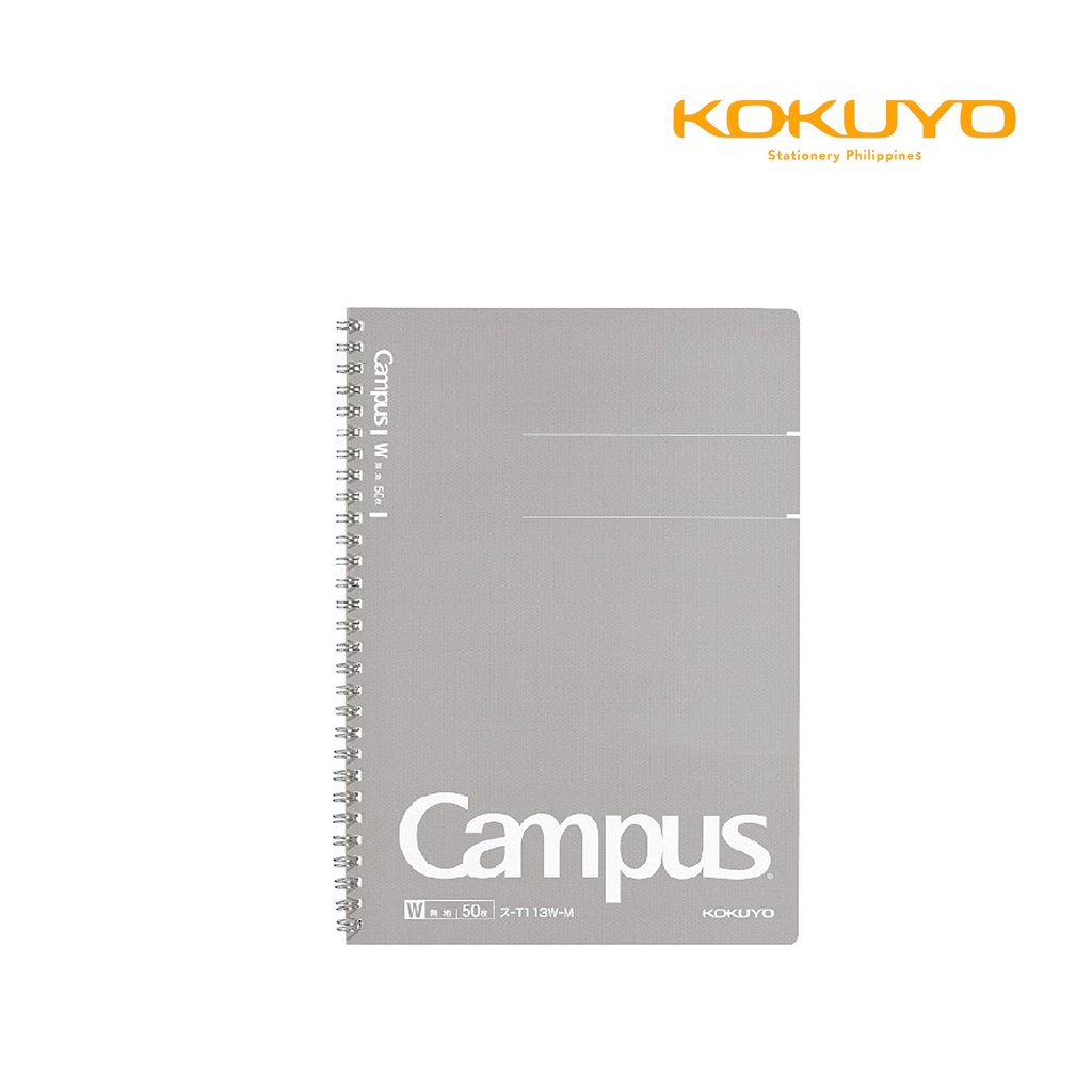 Kokuyo SU-T113W-M (6'S) Campus Twin Ring Notebook, B5, 50's, Plain ...