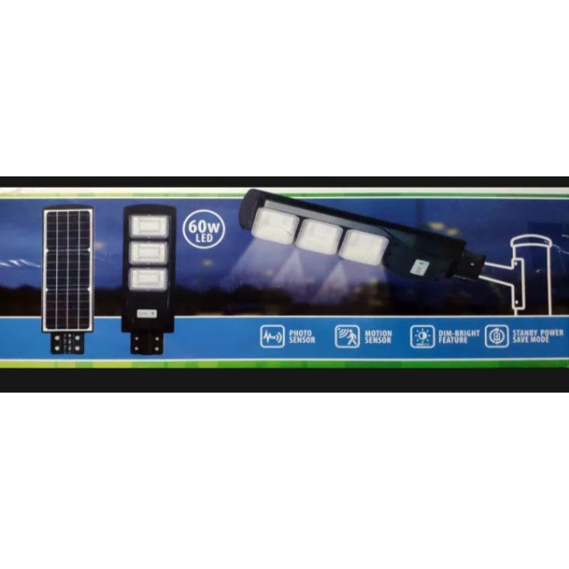 Safetech LED Solar Street Lights 60watts | Shopee Philippines