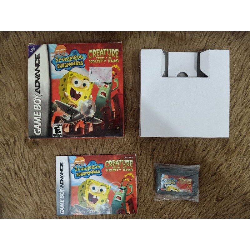 Gameboy Advance GBA SpongeBob Squarepants Creature from the Krusty Krab ...