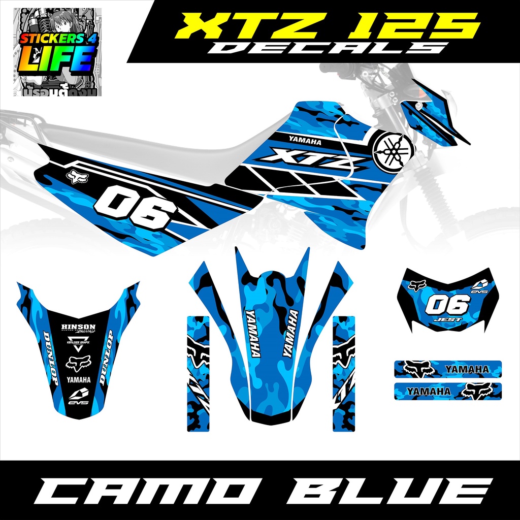 XTZ 125 Decals Full body Sticker SET (with FREEBIES) Batch 1 | Shopee ...