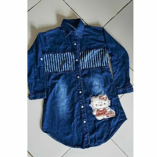 8-12 Years Old Girls jeans Tunic Tops/Girls jeans Tunics/Children's ...