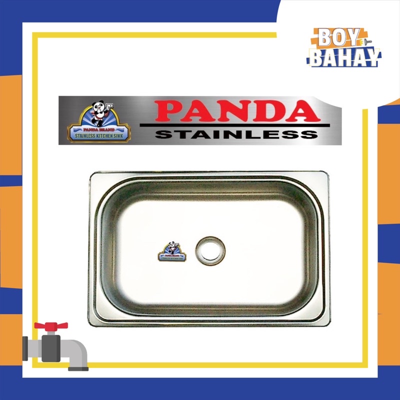 Panda Brand Stainless Kitchen Sink 16” By 24” | Shopee Philippines