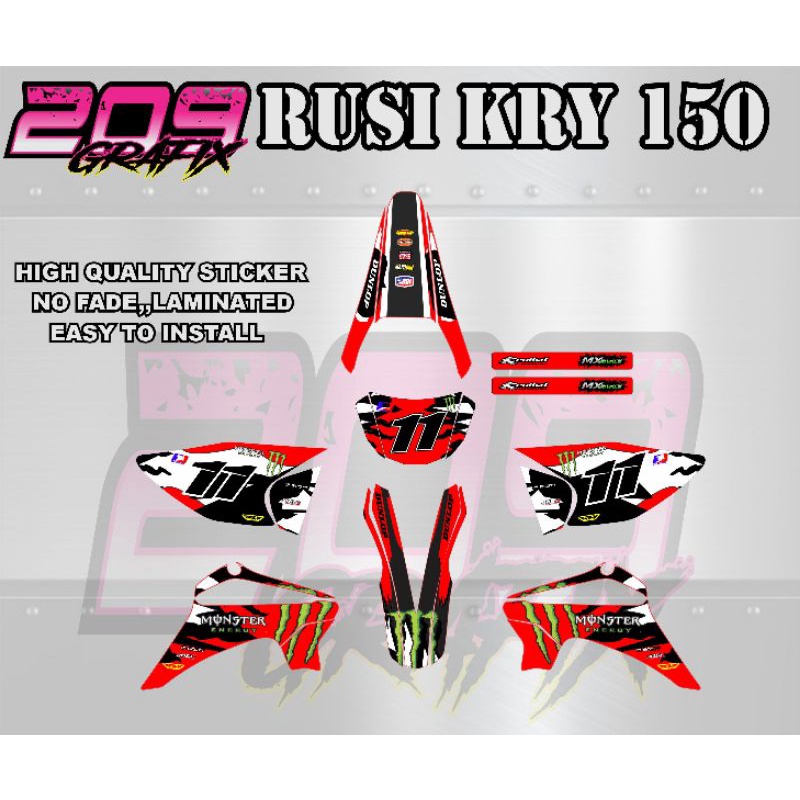 Rusi KRY 150 full body decals | Shopee Philippines