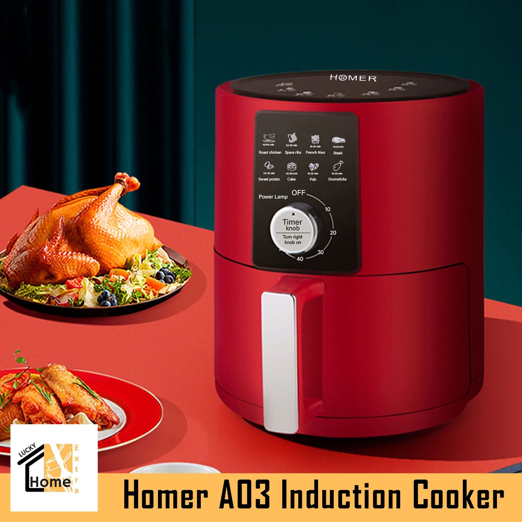 Lucky Homer 5.5L Large Capacity Non-Stick Air Fryer Household ...