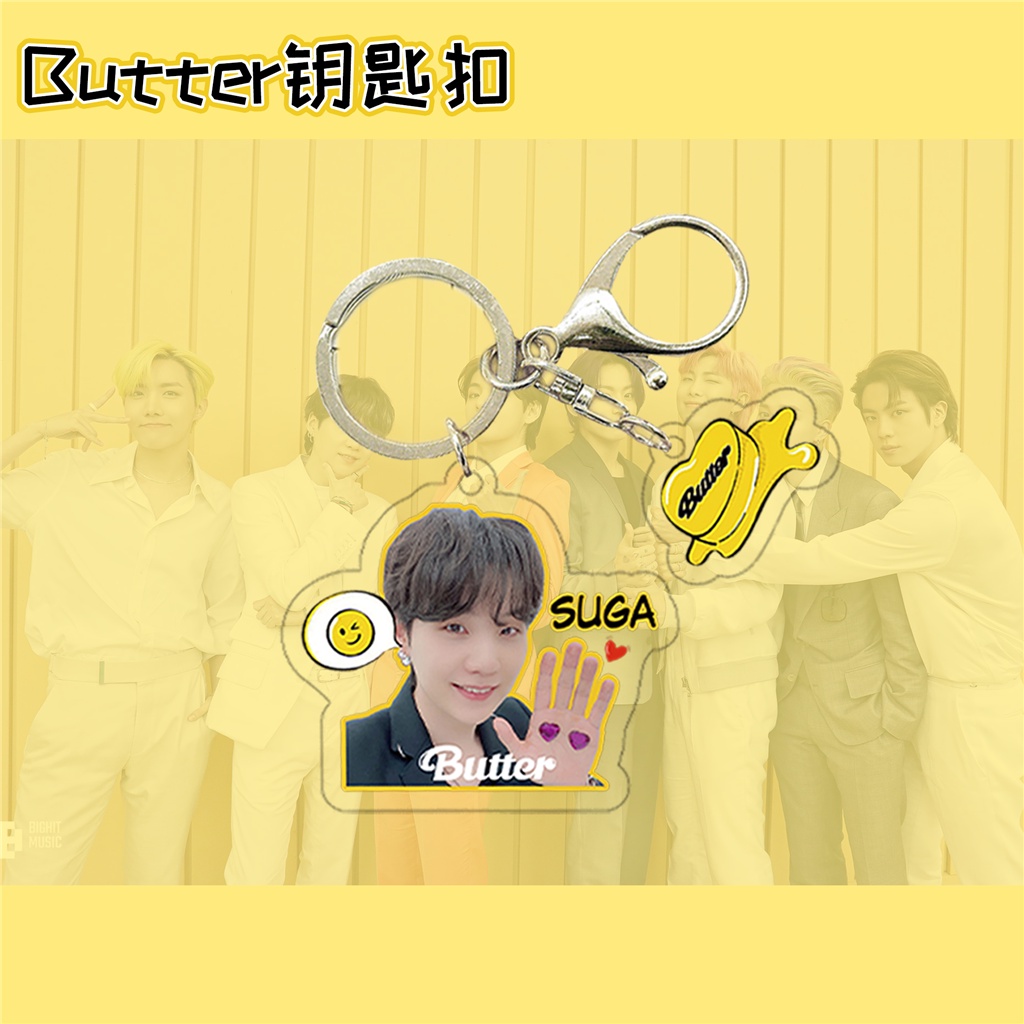 KPOP BTboys 2021 Butter Bangtan Boys TINY TAN Dynamite Keychain Keyring Bag Pendant V JUNGKOOK ...