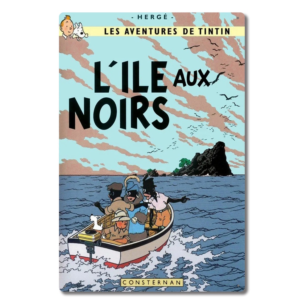 comic the adventures of tintin poster Cartoon Classic Vintage Club ...