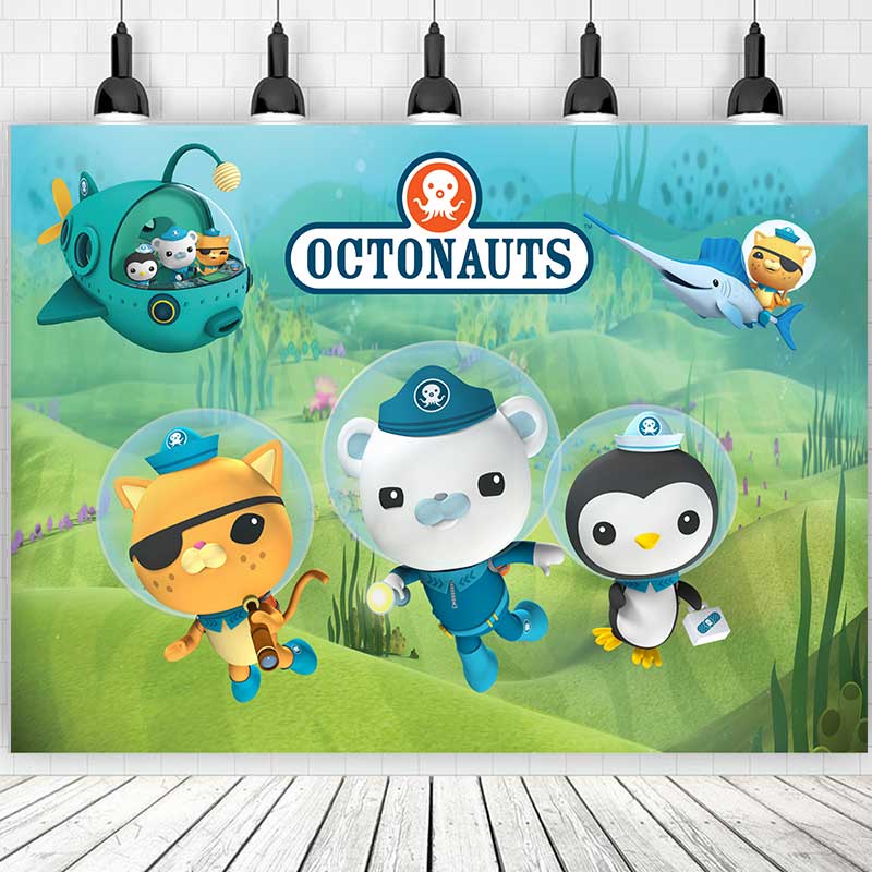 Octonauts Under the Sea Birthday Backdrop Photography Baby Shower Kids ...