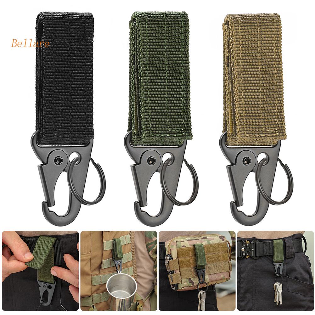 (BEL-Ready now) 2PC Tactical Nylon Fabric Carabiner Outdoor Carabiner ...