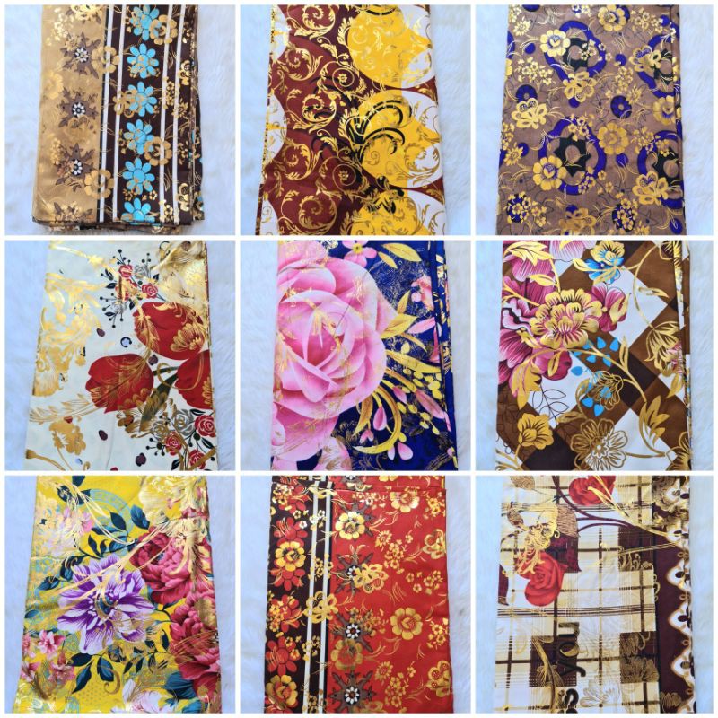 Malong Super Gold design Doble assrted | Shopee Philippines