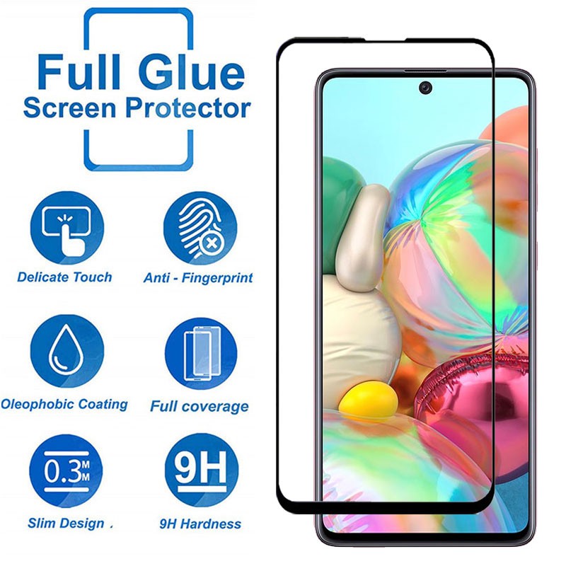 2 PCS Tempered Glass Samsung A71 Full Screen Protector Samsung Galaxy ...