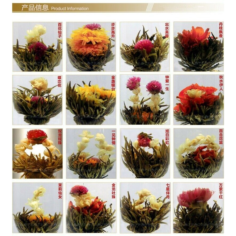 130g 16 Kinds of Handmade Blooming Flower Tea Organic Herbal Tea ...