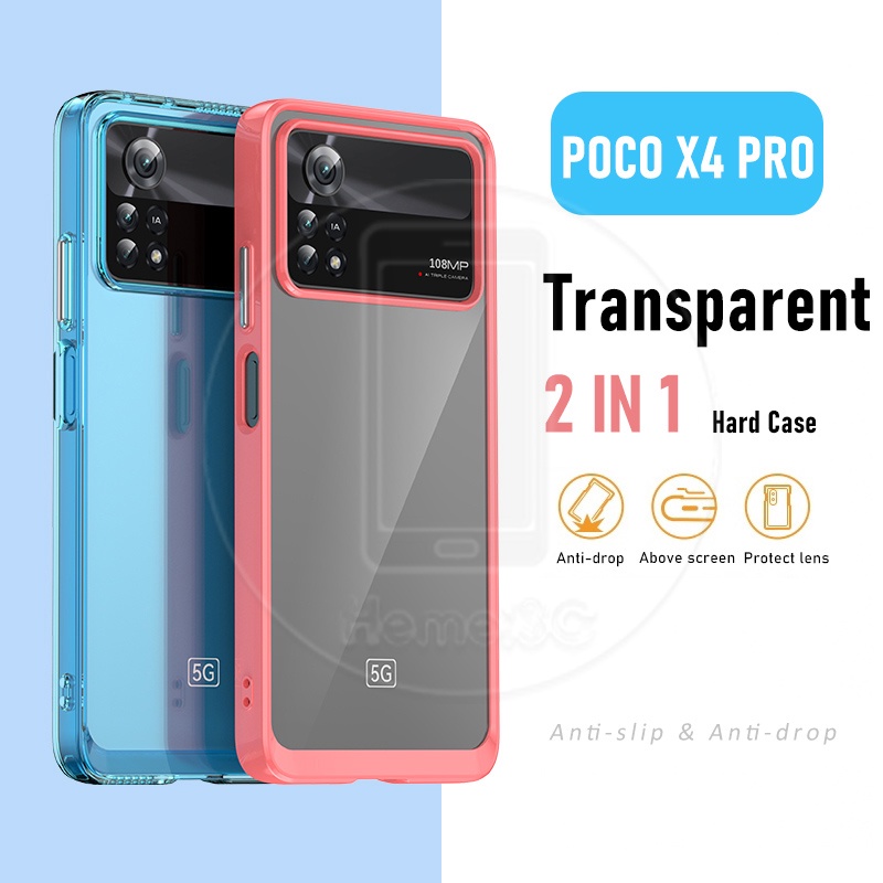 Xiaomi Poco M4 X4 Pro 5G 4G Casing Transparent Acrylic Shock-proof Hard ...