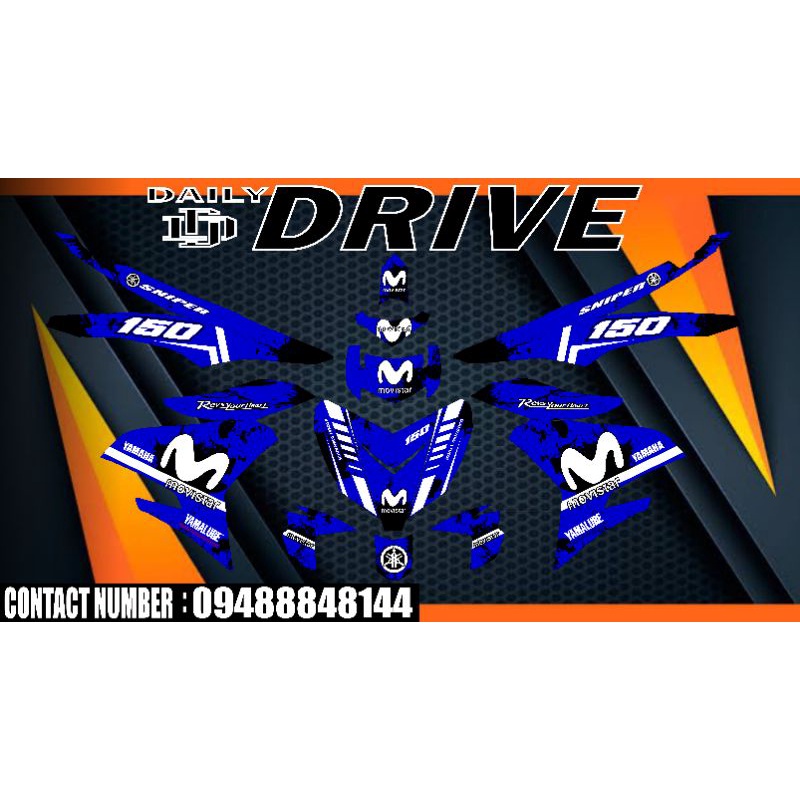 YAMAHA SNIPER 150 DECAL STICKER ( Mix Design) | Shopee Philippines