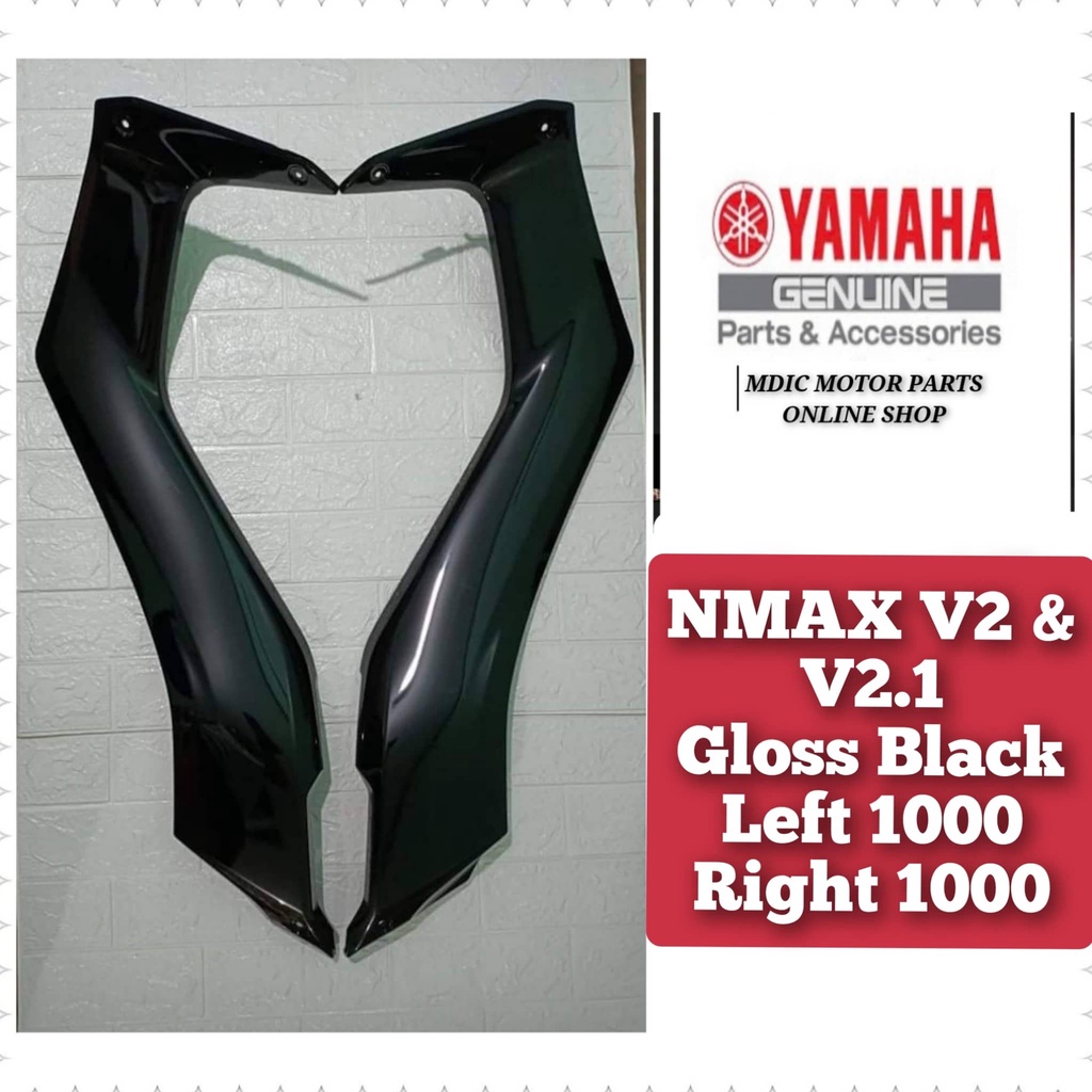 COVERSIDE 3 &4 GLOSS BLACK NMAX V2 AND V2.1 YAMAHA GENUINE PARTS ...