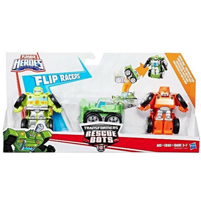 Playskool Transformers Rescue Bots Flip racers set | Shopee Philippines