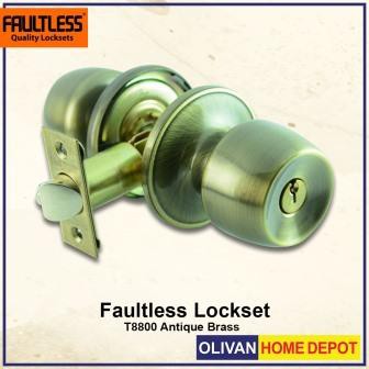 FAULTLESS Cylindrical Doorknob Lockset Entrance and Privacy-Tubular ...