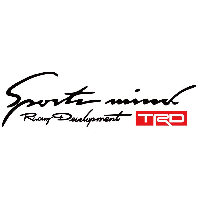 1pcs Toyota TRD Sports Mind Racing Development Car Sticker | Shopee ...