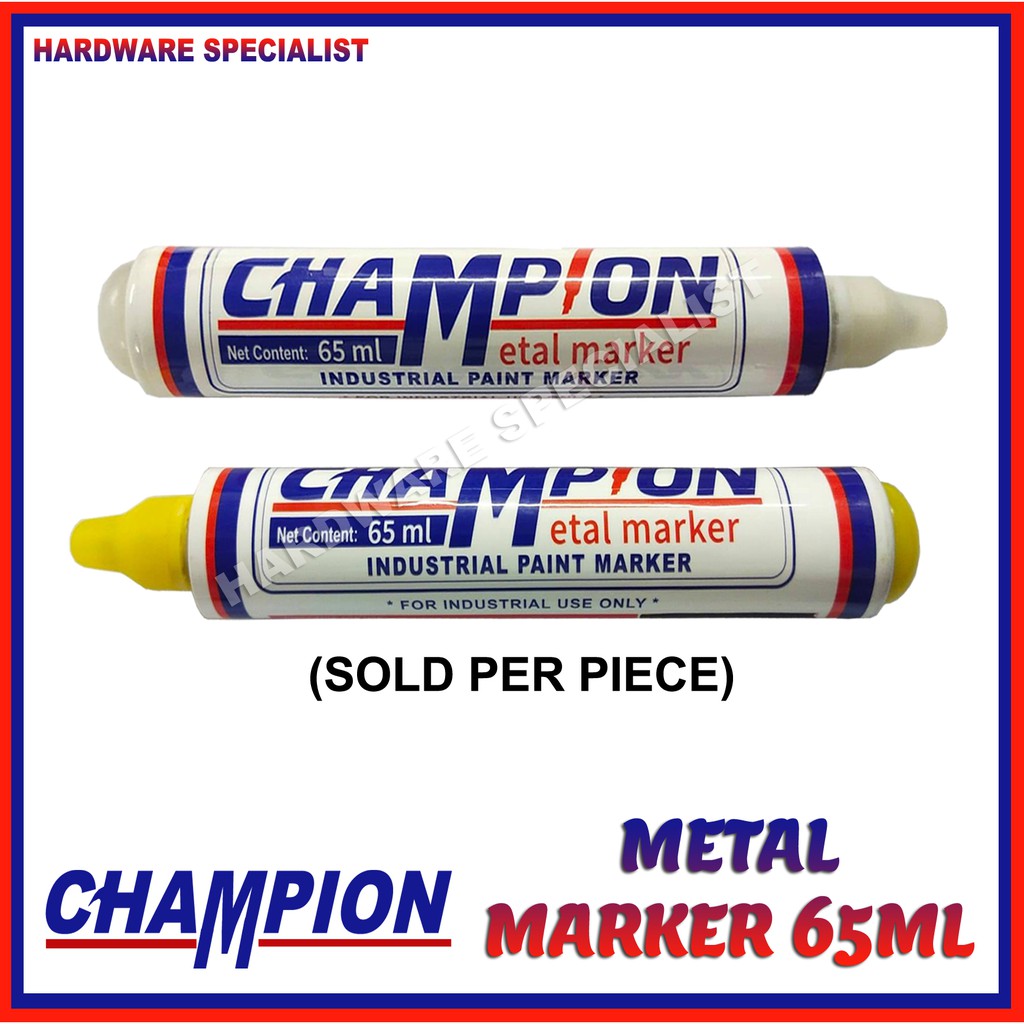 Champion Metal Marker 65 ml Yellow Or White Or Red | Shopee Philippines