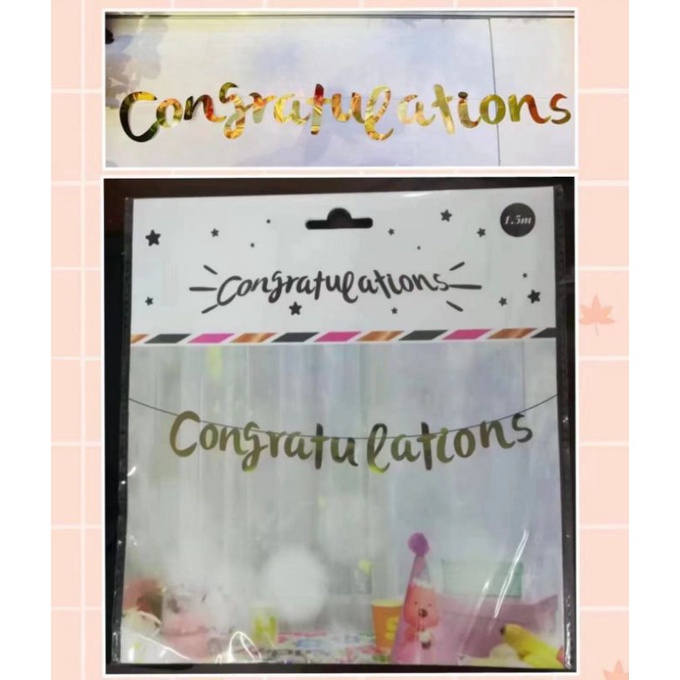 Congratulations letter banner | Shopee Philippines