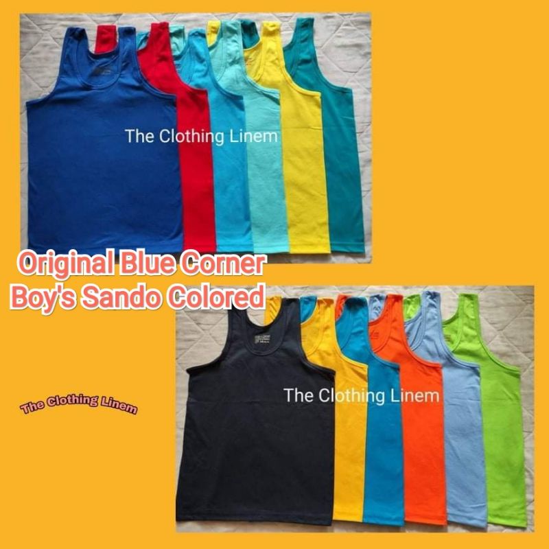 Original Blue Corner Boys Sando - Colored - 6in1 (6pcs per pack ...