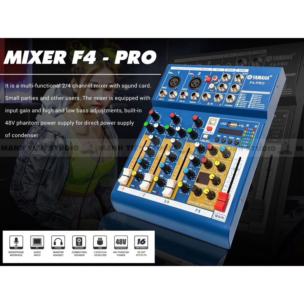 Yamaha Mixer F4 Pro, Extremely Cool Mini Mixer Mixer Mixer, Yamaha ...