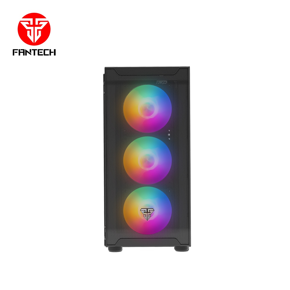 Fantech AERO CG80 RGB Gaming PC Case Mid Tower ATX Micro ATX Mini ITX ...