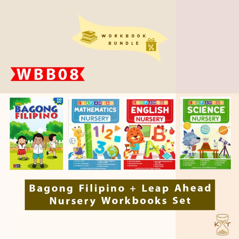 Bagong Filipino Plus Leap Ahead Nursery Workbooks Set | Shopee Philippines