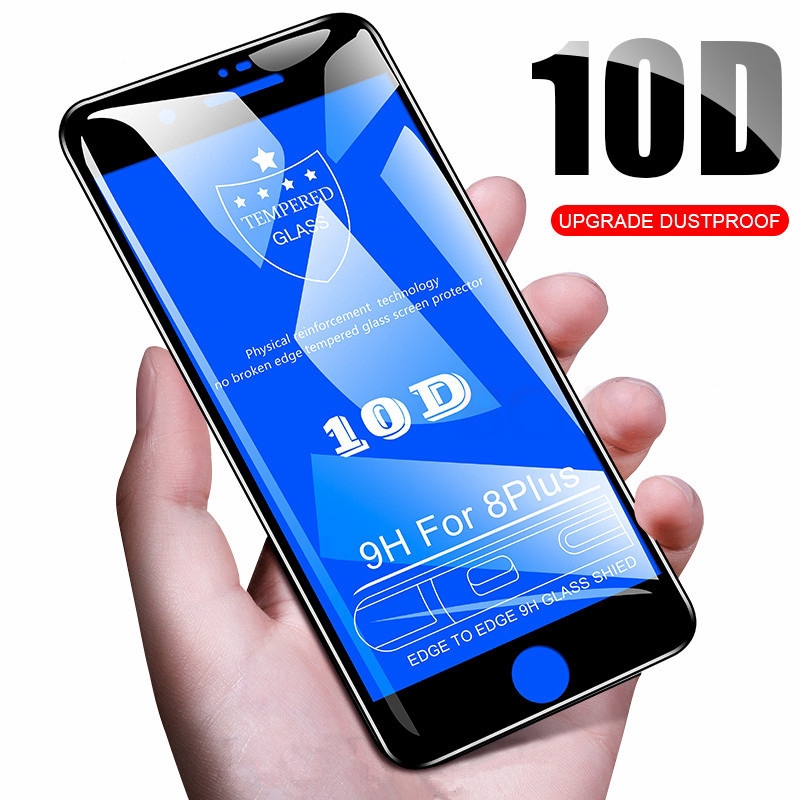 10D Full Cover Tempered Glass For iPhone 14 13 12 11 Pro Max X XR XS Max 6 6s 7 8 Plus SE 2020 ...