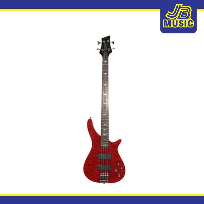 Fernando SSB-9090 Electric Bass Guitar (Transparent Red)(Active Bass ...