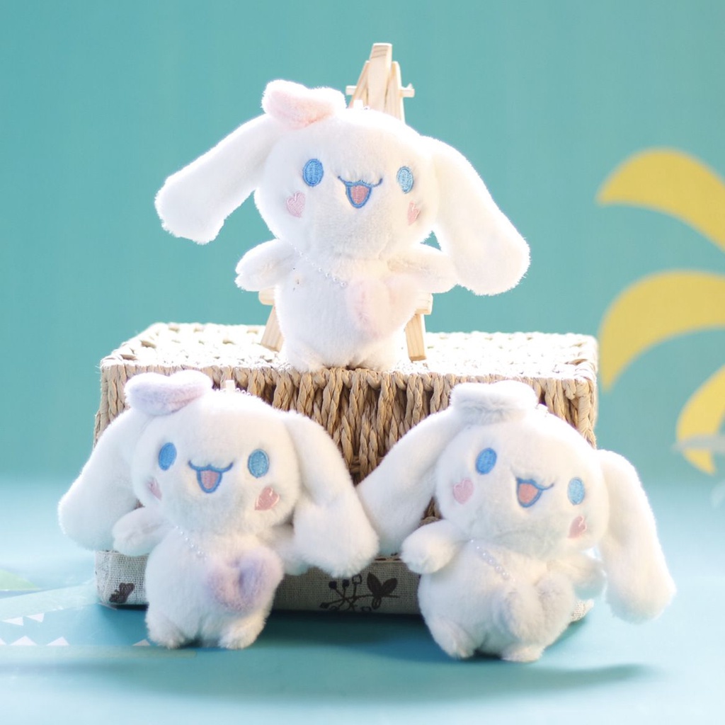 11cm/4.33in Sanrio Cinnamoroll Plush Toy Cute Cartoon Doll Lover Bag ...