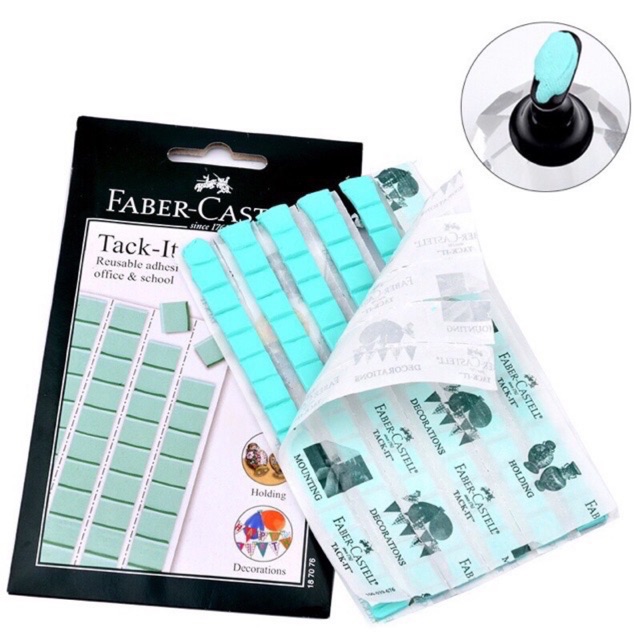 Reusable Adhesive Clay Tack Strip DIY Nail Tips Sticky Plasticine 90pcs ...